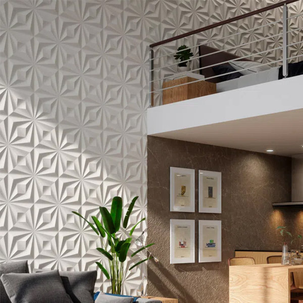 Qube Tiles Drapeado 23" x 23" 3D Textured Porcelain Wall Tile | Wayfair