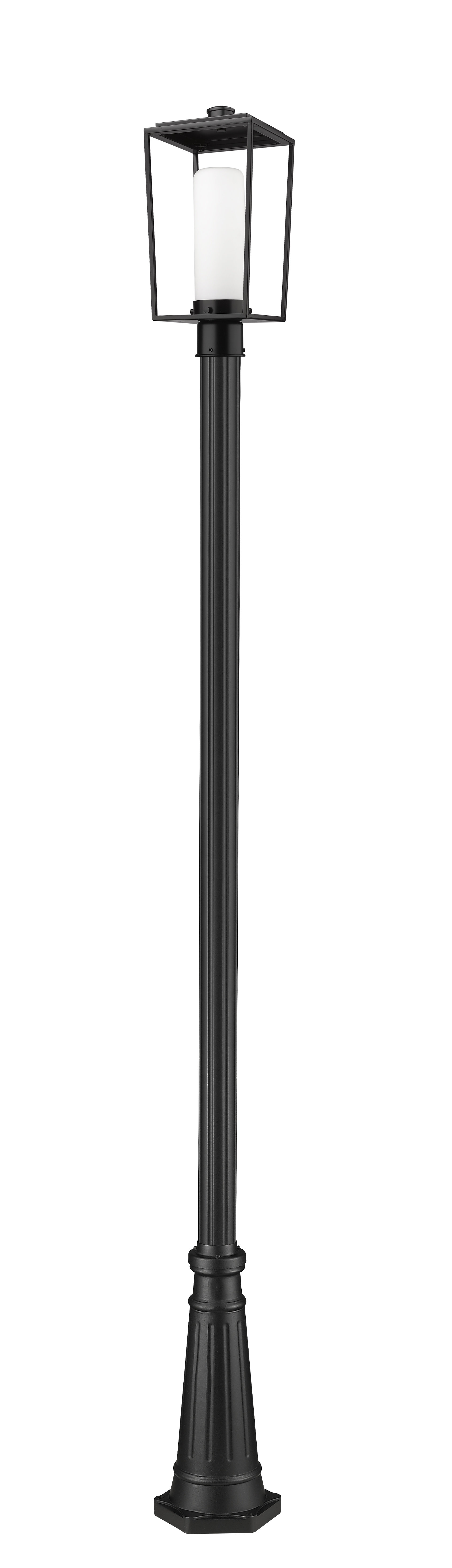 Breakwater Bay Jadine Black 1 -Light Hardwired Lamp Post (Full) | Wayfair