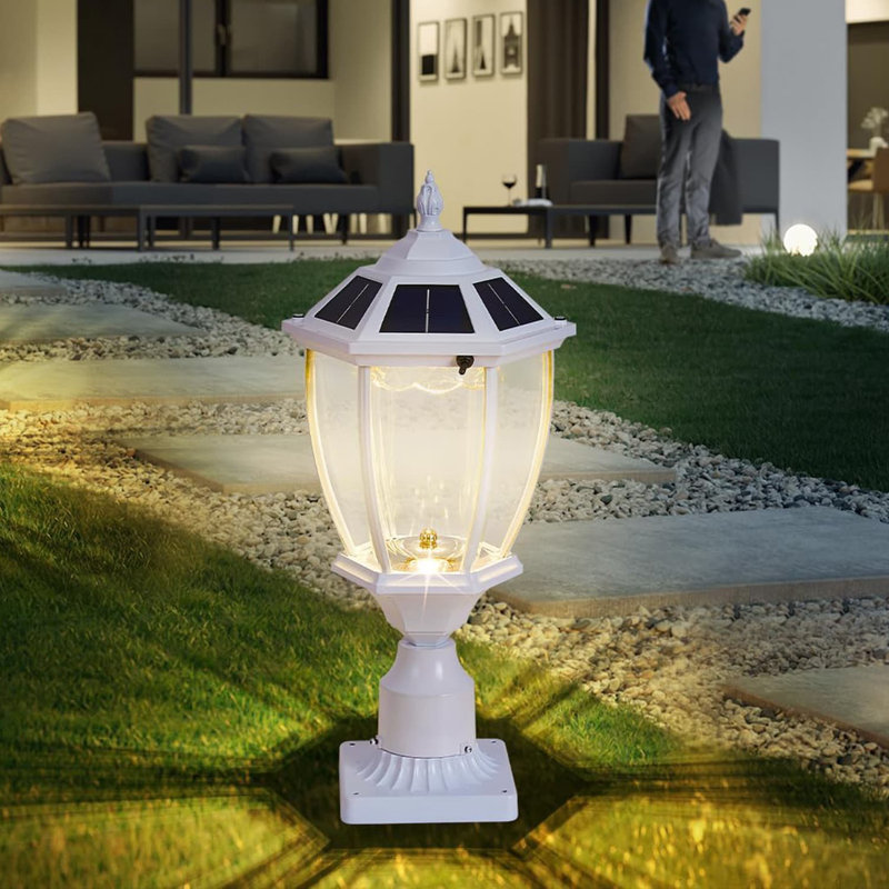 Alcott Hill® Solar Lamp Post, Outdoor Lamp Post Light, Waterproof Oil ...