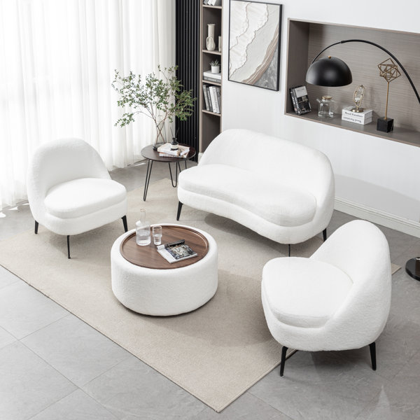 White Living Room Sets You'll Love | Wayfair