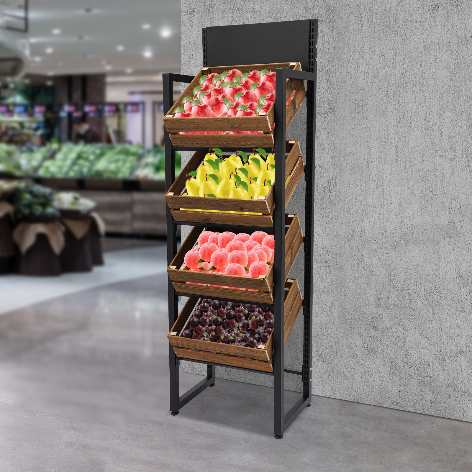 17 Stories Wood Fruit And Vegetable Storage Rack - Wayfair Canada