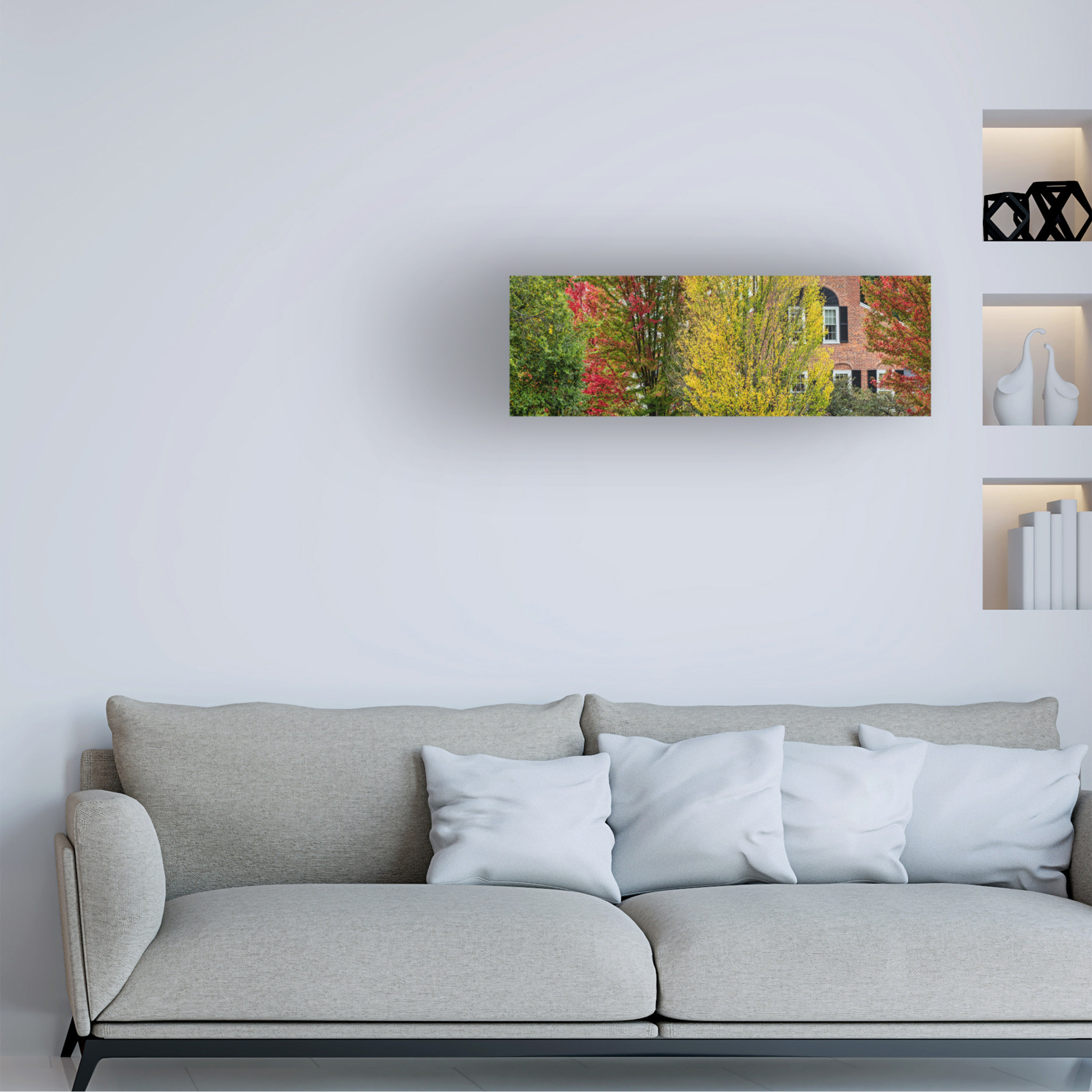 Ebern Designs Bolog Janice Sullivan Vermont Pano In Fall Canvas Art ...