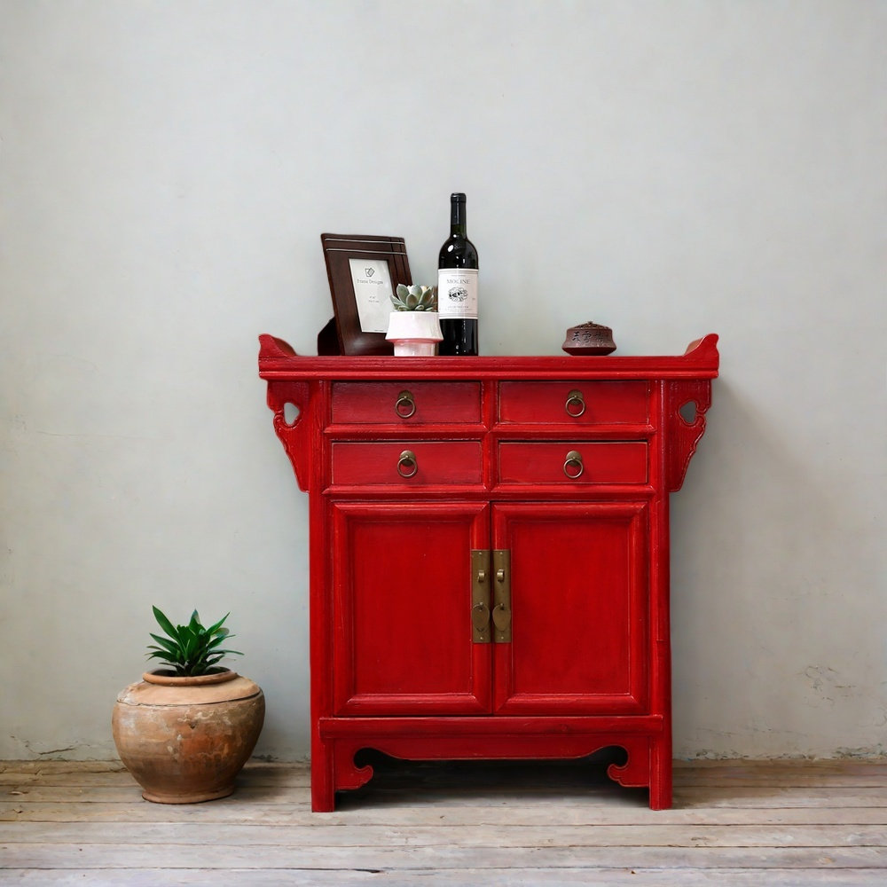 Longshore Tides Retro Aged Entryway Cabinet - Wayfair Canada
