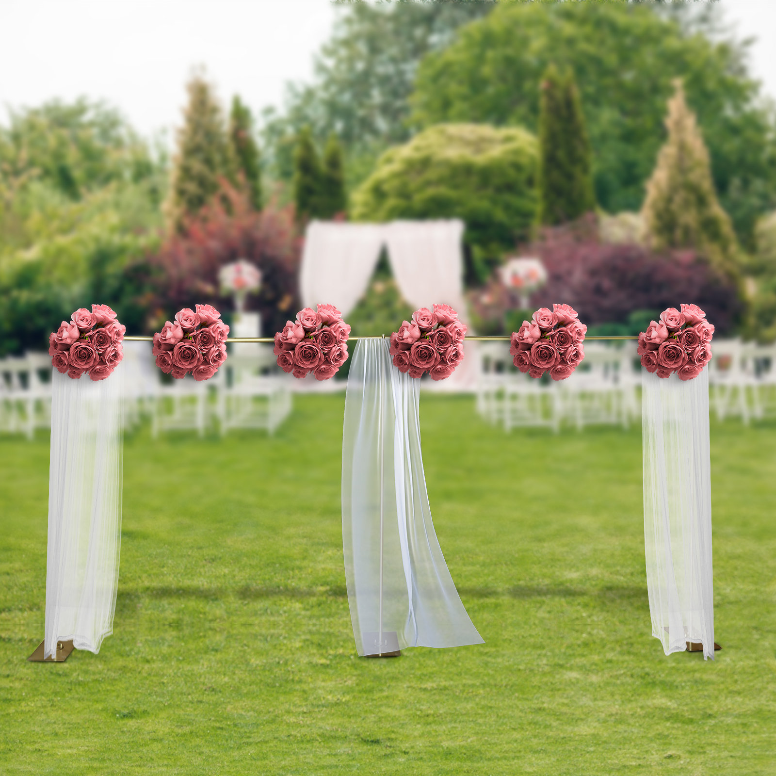 DENFER 19.7ft Steel Wedding Backdrop Stand & Reviews - Wayfair Canada