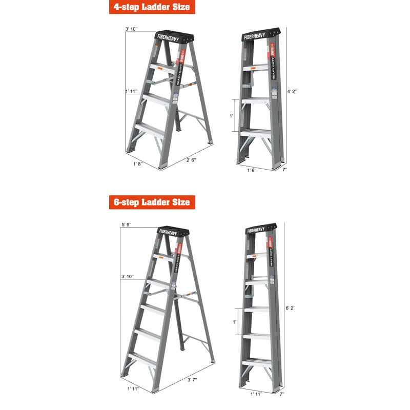WFX Utility™ Fiberglass Multi-Position Ladder | Wayfair