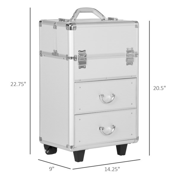 HomCom Metal Makeup Organizer | Wayfair