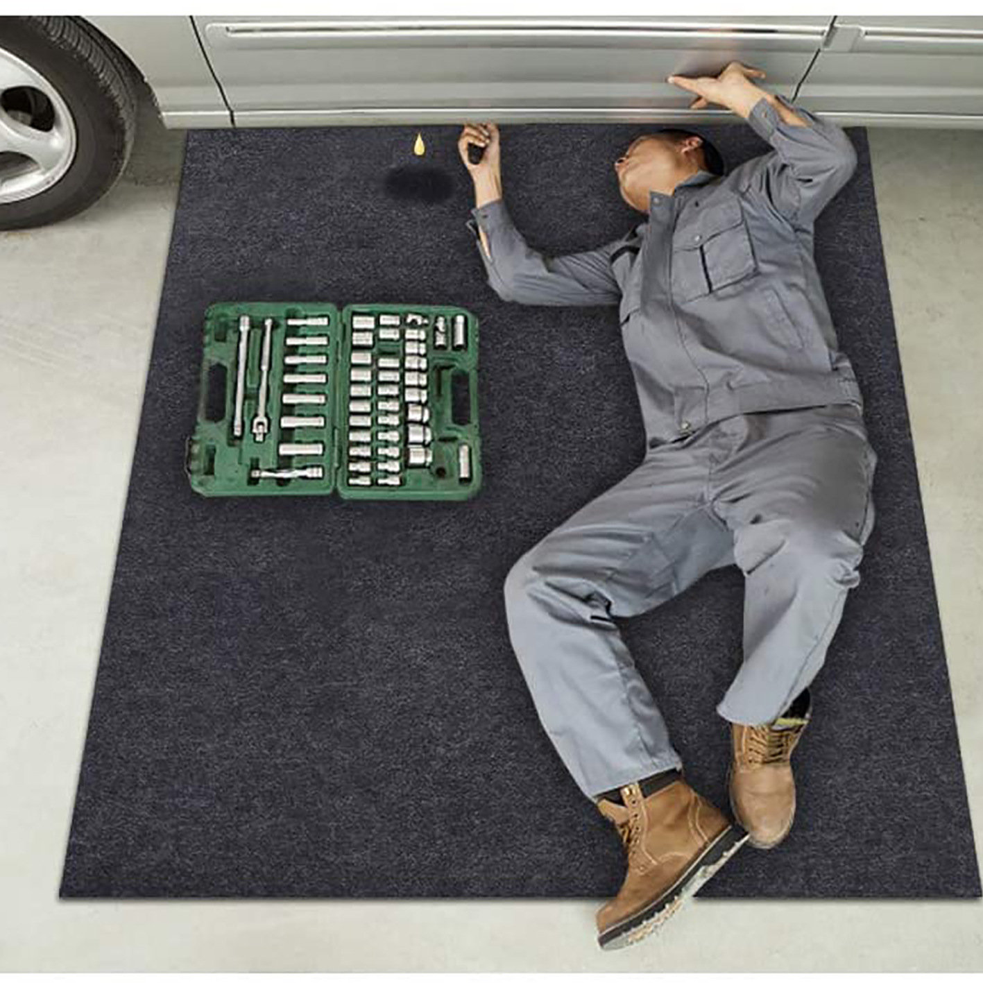 Costyle Car Repair Blanket Felt Fabric Garage Floor Oil Spill Mat ...