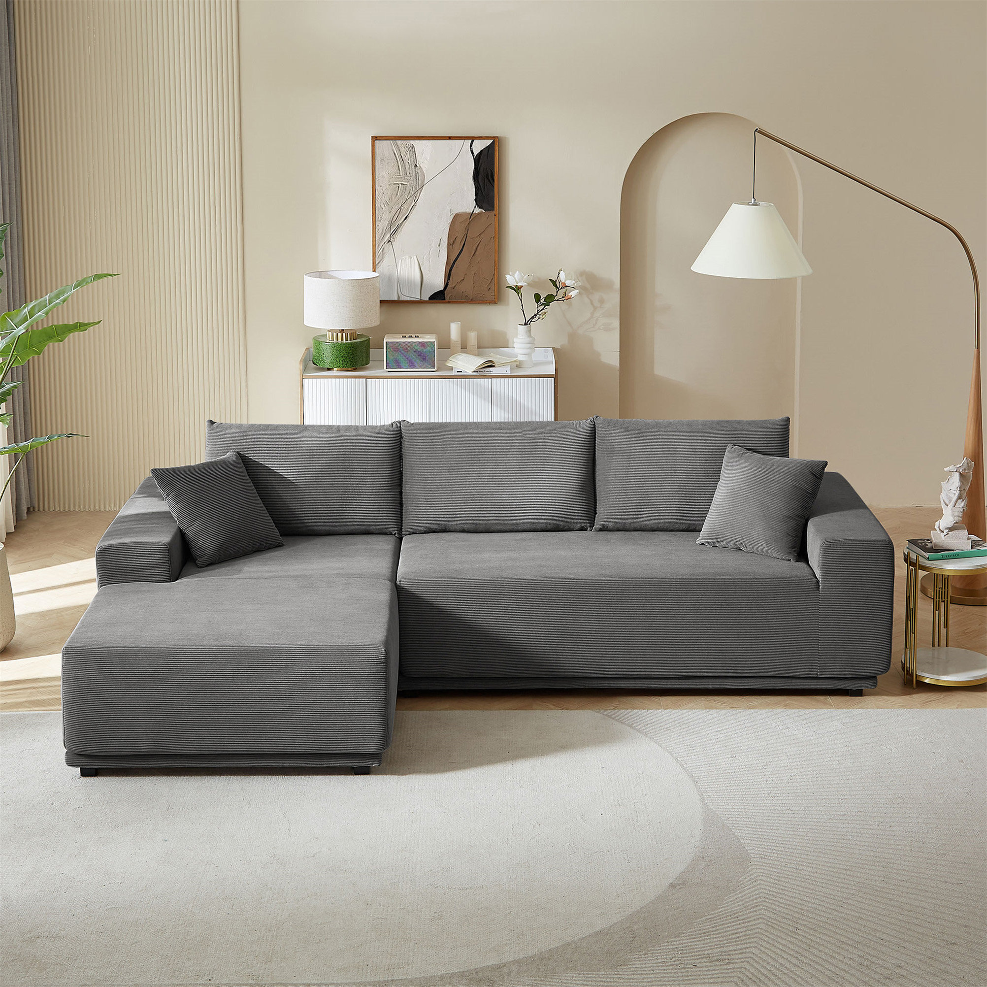 Latitude Run® Modern Minimalist Style Couch | Wayfair