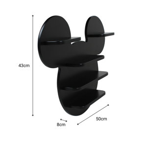 Disney Mickey Mouse Black Wall Shelf | Wayfair.co.uk