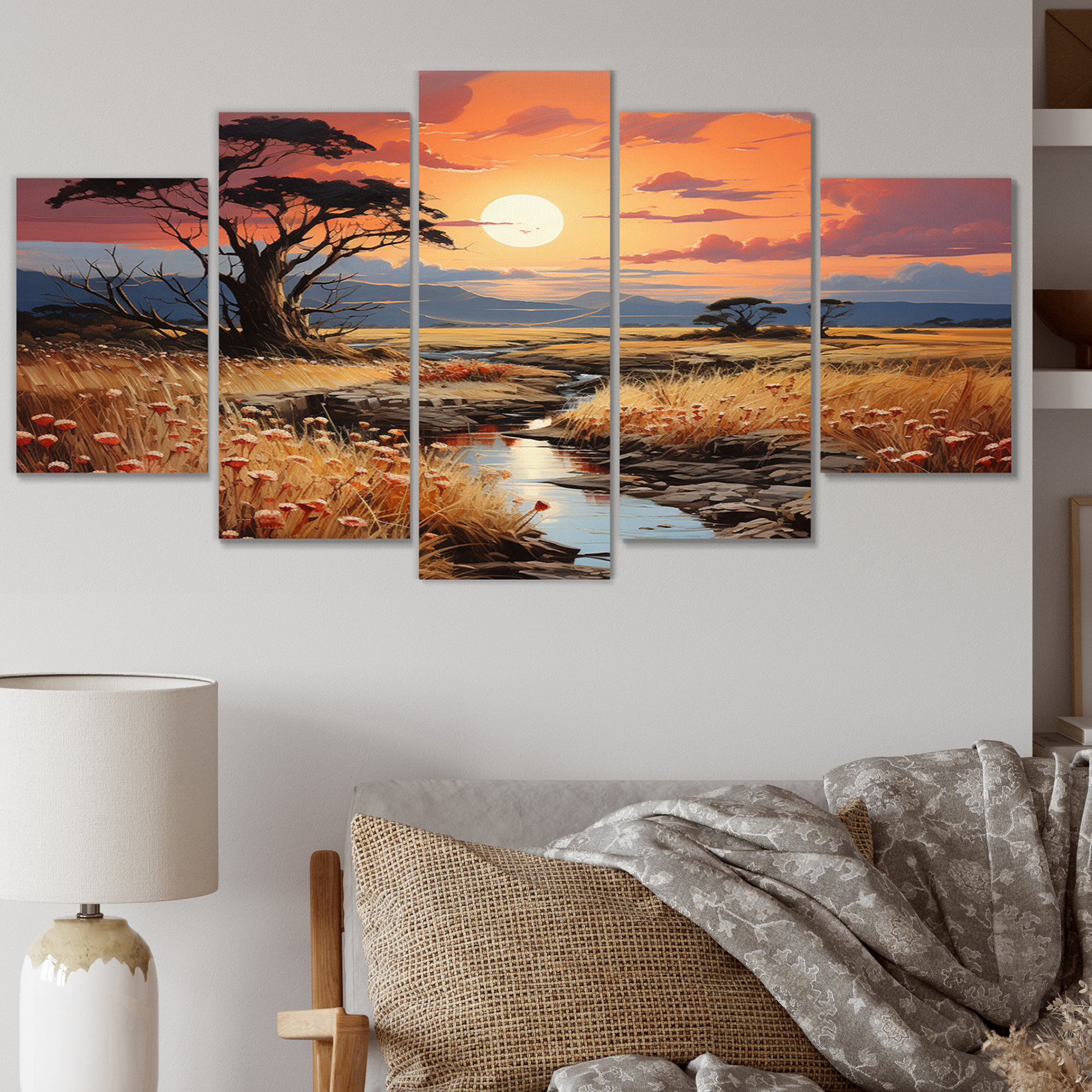 Lark Manor Riverforest, pêche, coucher de soleil africain Aura I ...