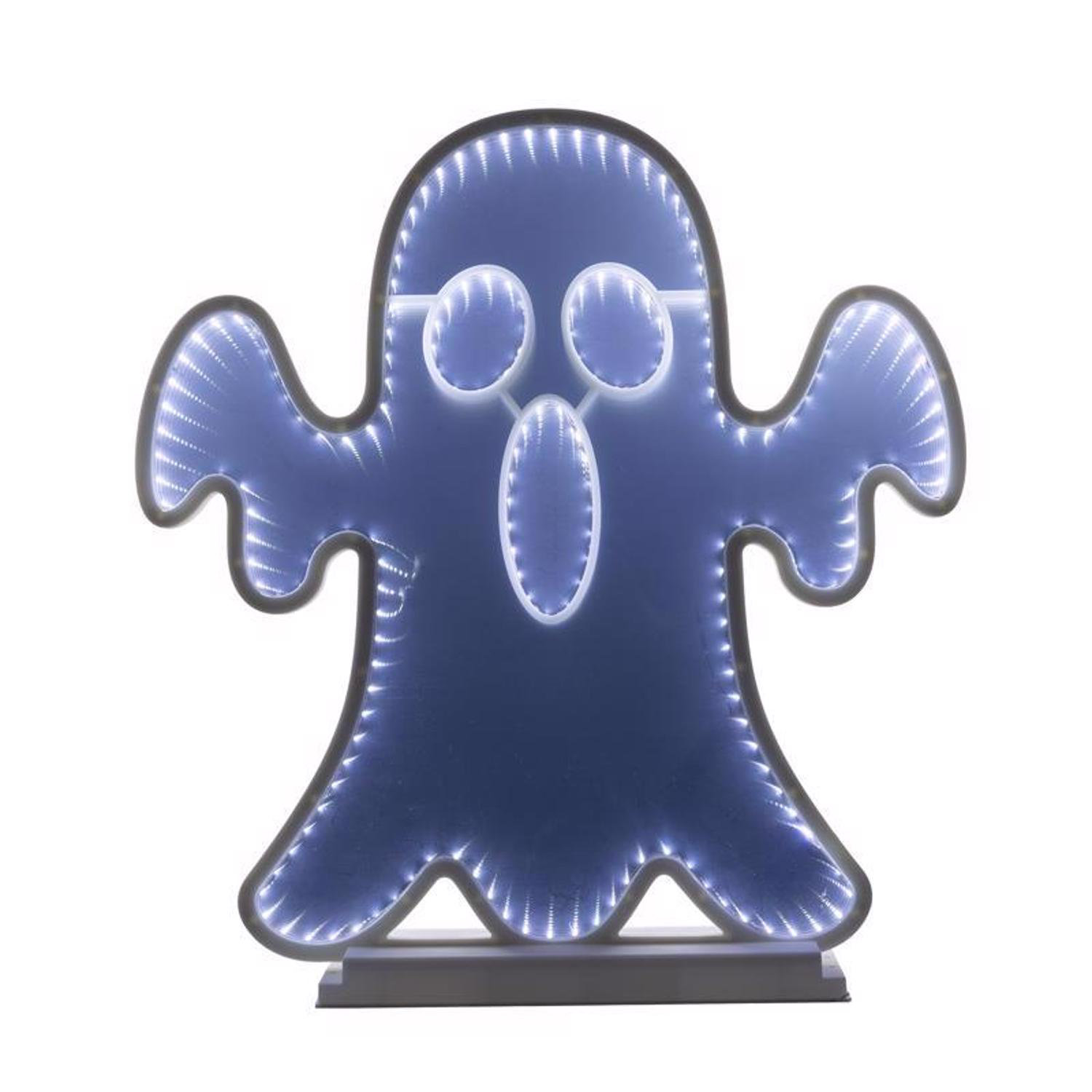 Ivy Bronx Halloween White 23 in. LED Prelit Ghost Infinity Halloween ...