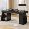 Wrought Studio 55.9" Executive Desk, Modern Home Office Desk With Power ...