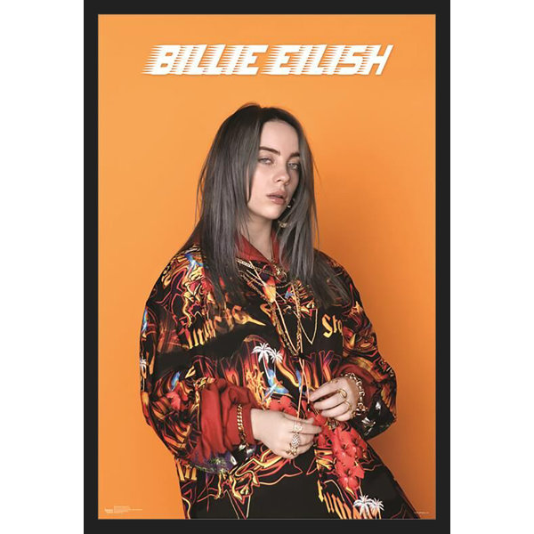 Ebern Designs Billie Eilish Photo Poster Framed On Poster Paper Print ...
