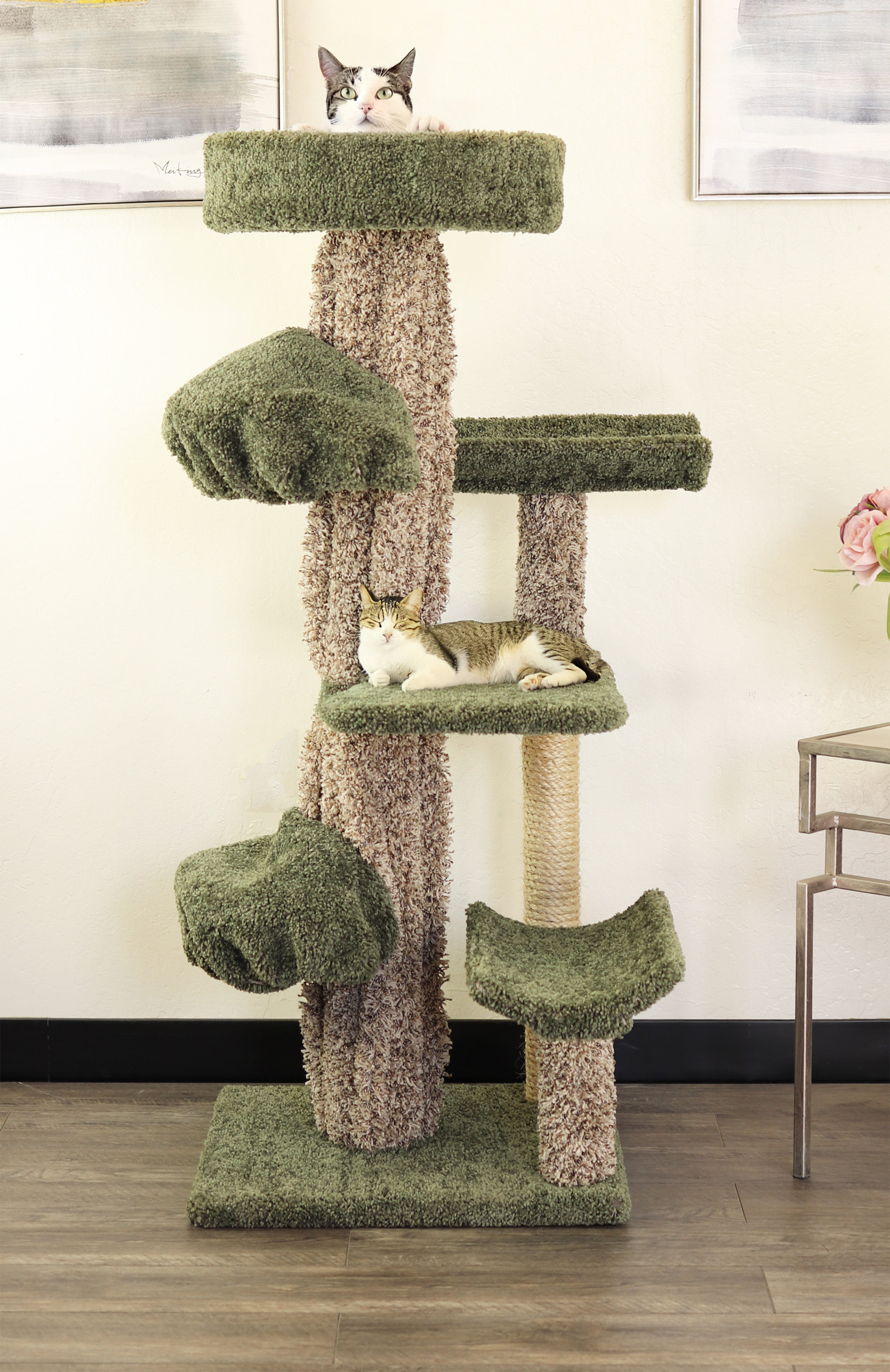 New Cat Condos 50" Cat Tree & Reviews | Wayfair