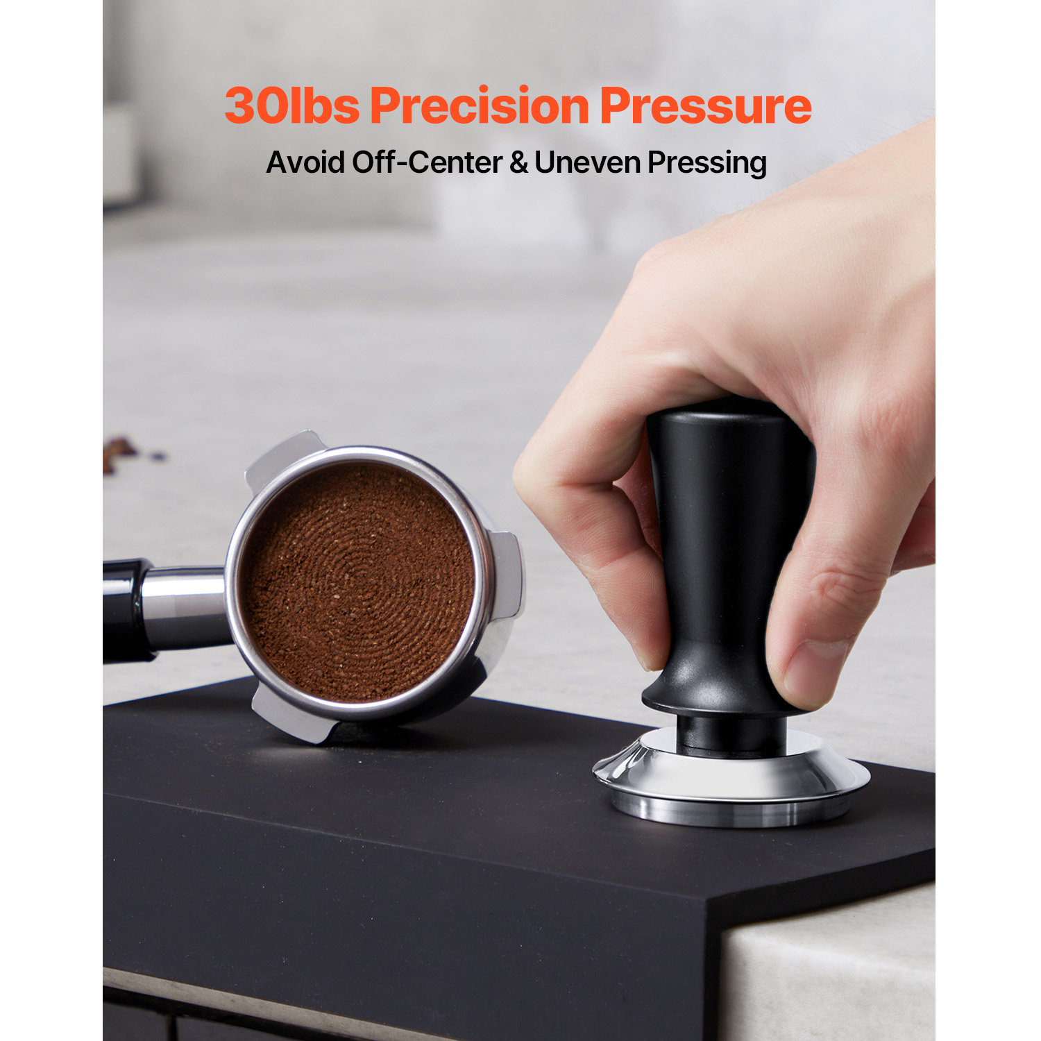 Stellweilan Tessberg 58mm Espresso Tamper Stainless Steel Coffee Tamper ...