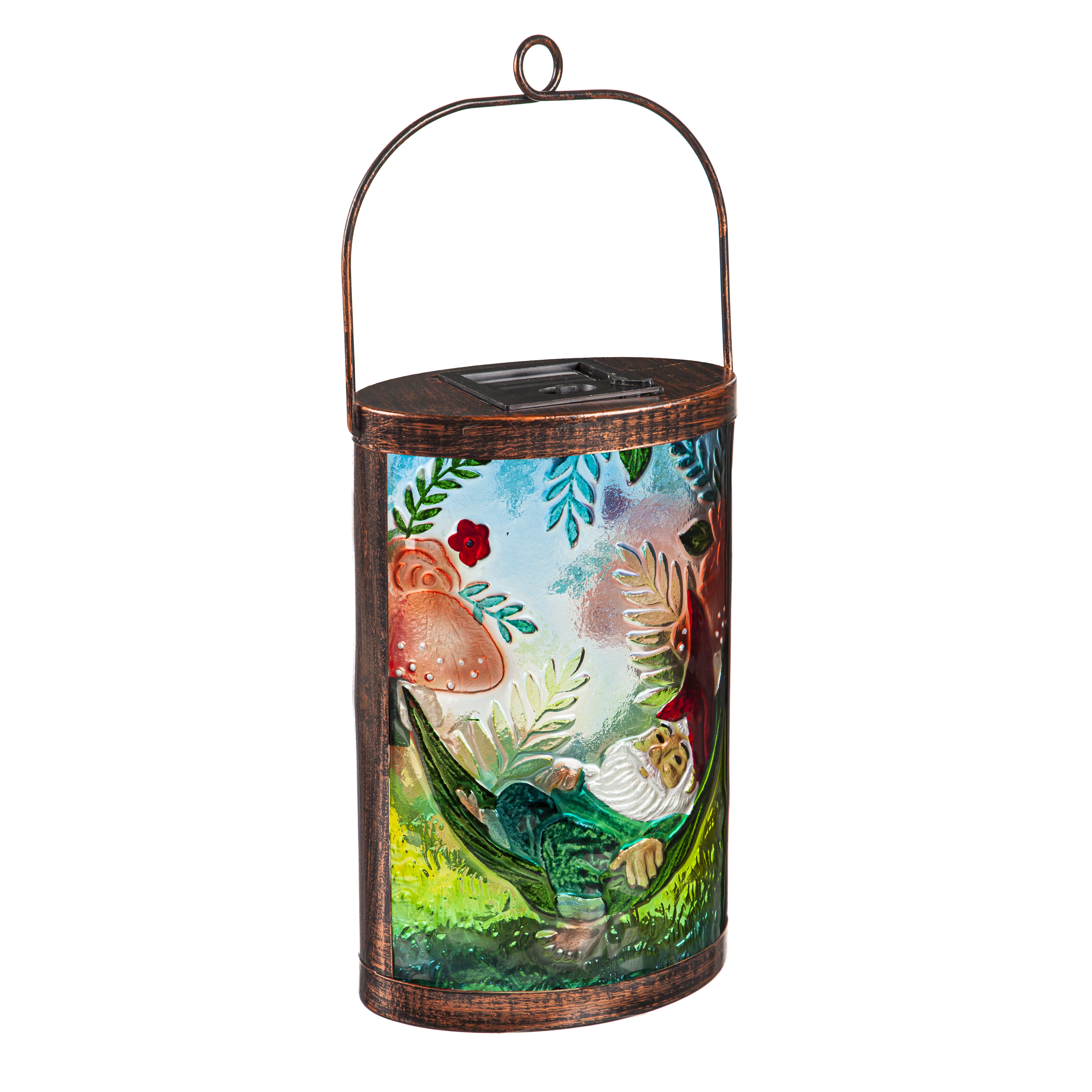 Evergreen Enterprises, Inc Solar Powered Integrated LED Outdoor Lantern ...