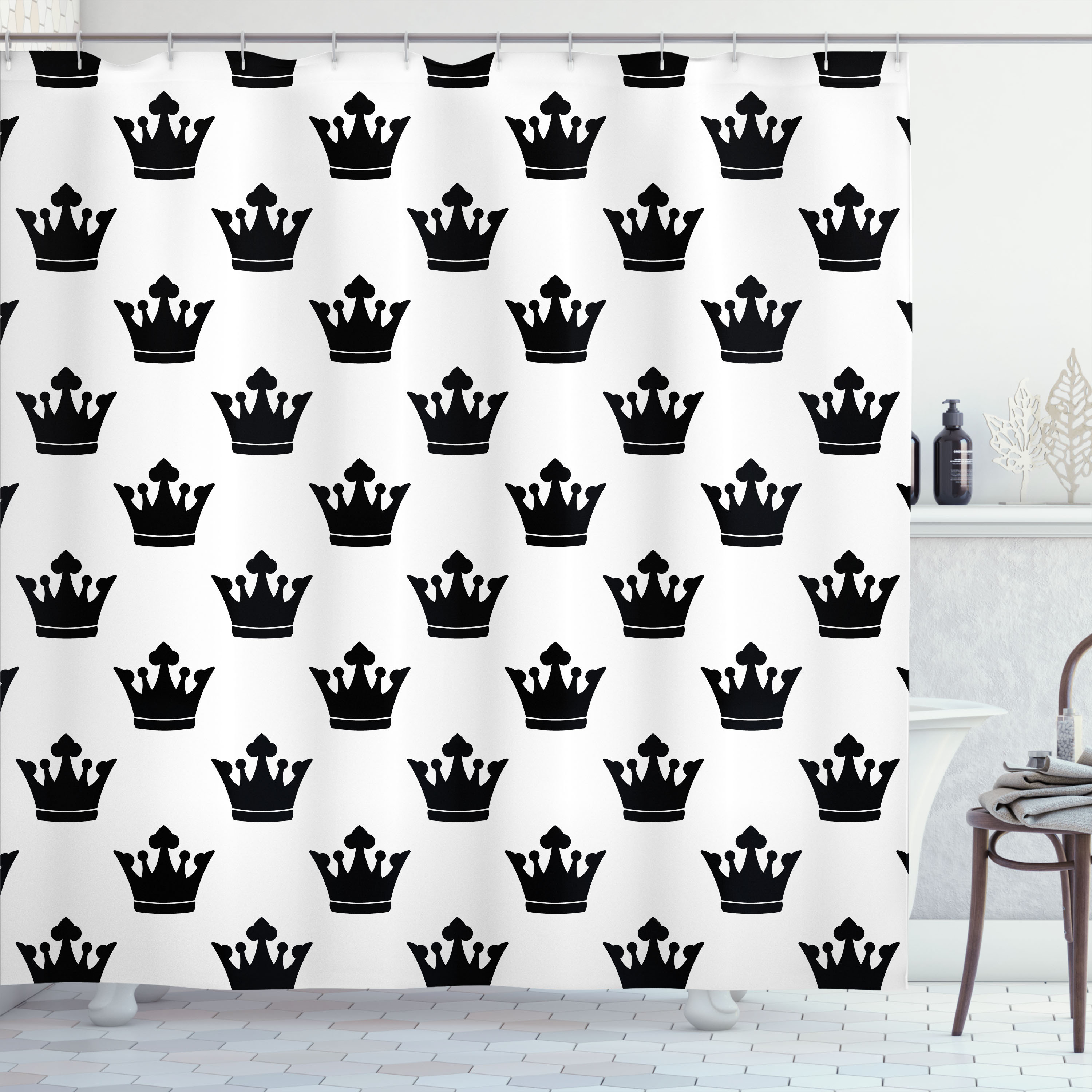 East Urban Home Crown Shower Curtain Authority Leader King Symbol ...