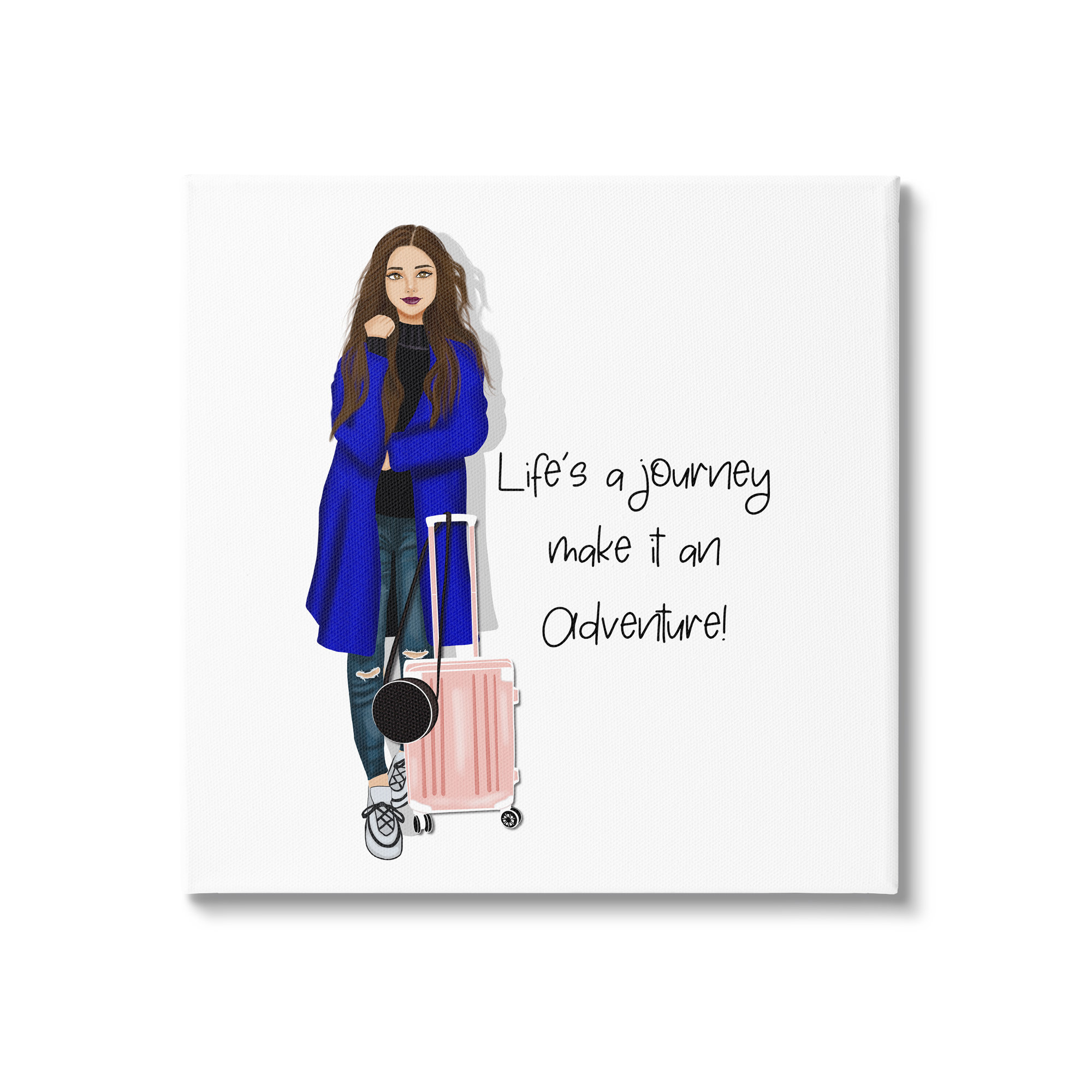 Trinx Life's a Journey Phrase Canvas Wall Art by Saba Rauf - Wayfair Canada