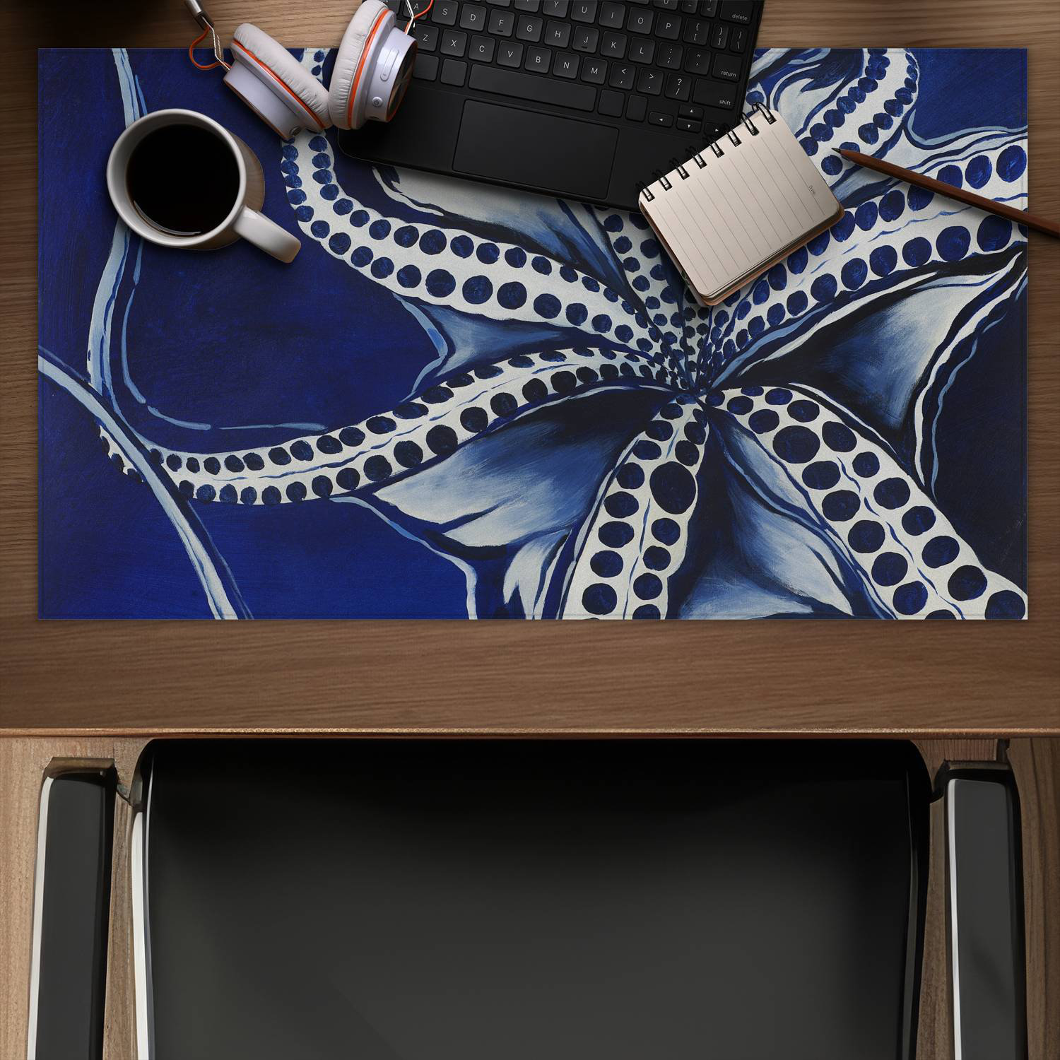 Begin Edition International Inc. Dancing octopus - 14.00"x24.25" Desk ...