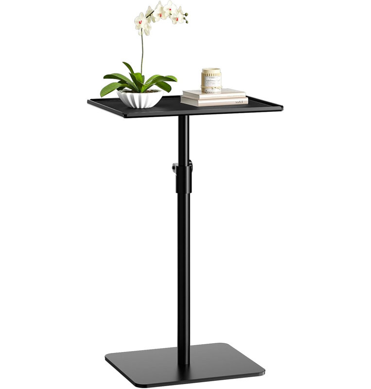 Corrigan Studio® Metal End Table, Height Adjustable Side Tables Living ...