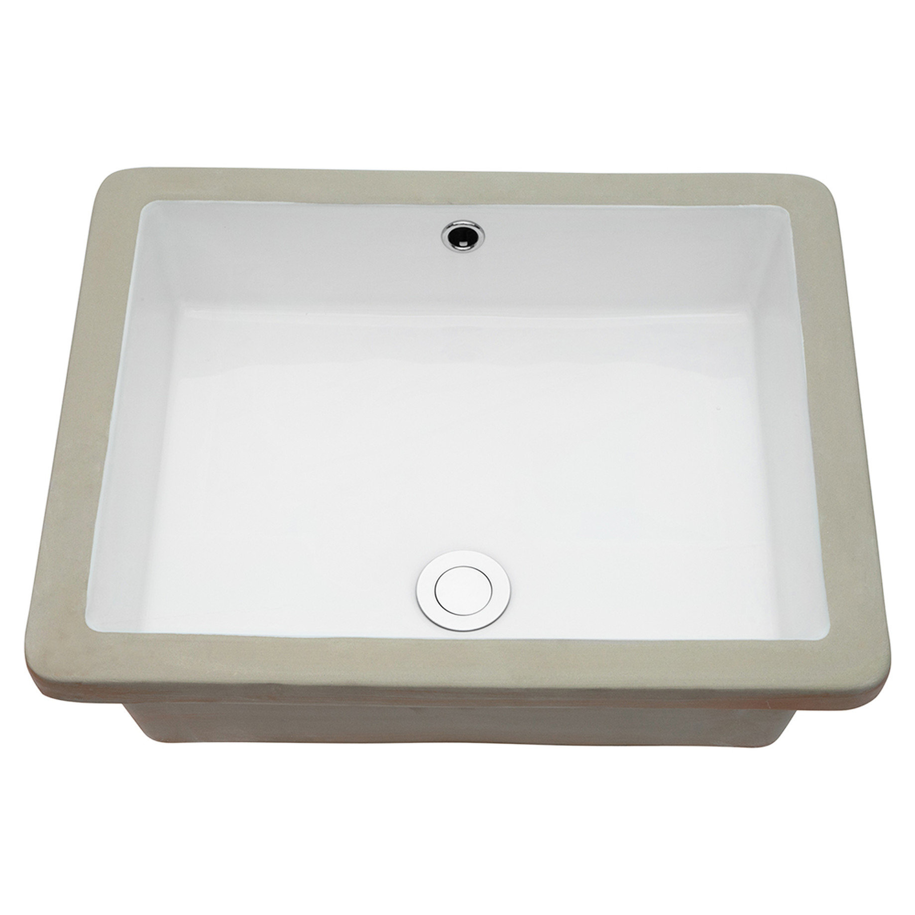 Ebern Designs Acid Resistance Ceramic Sink - Rectangular Undermount ...