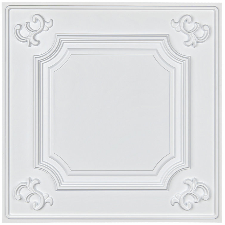 Art3d 24'' L x 24'' W Smooth PVC Ceiling Tile & Reviews | Wayfair