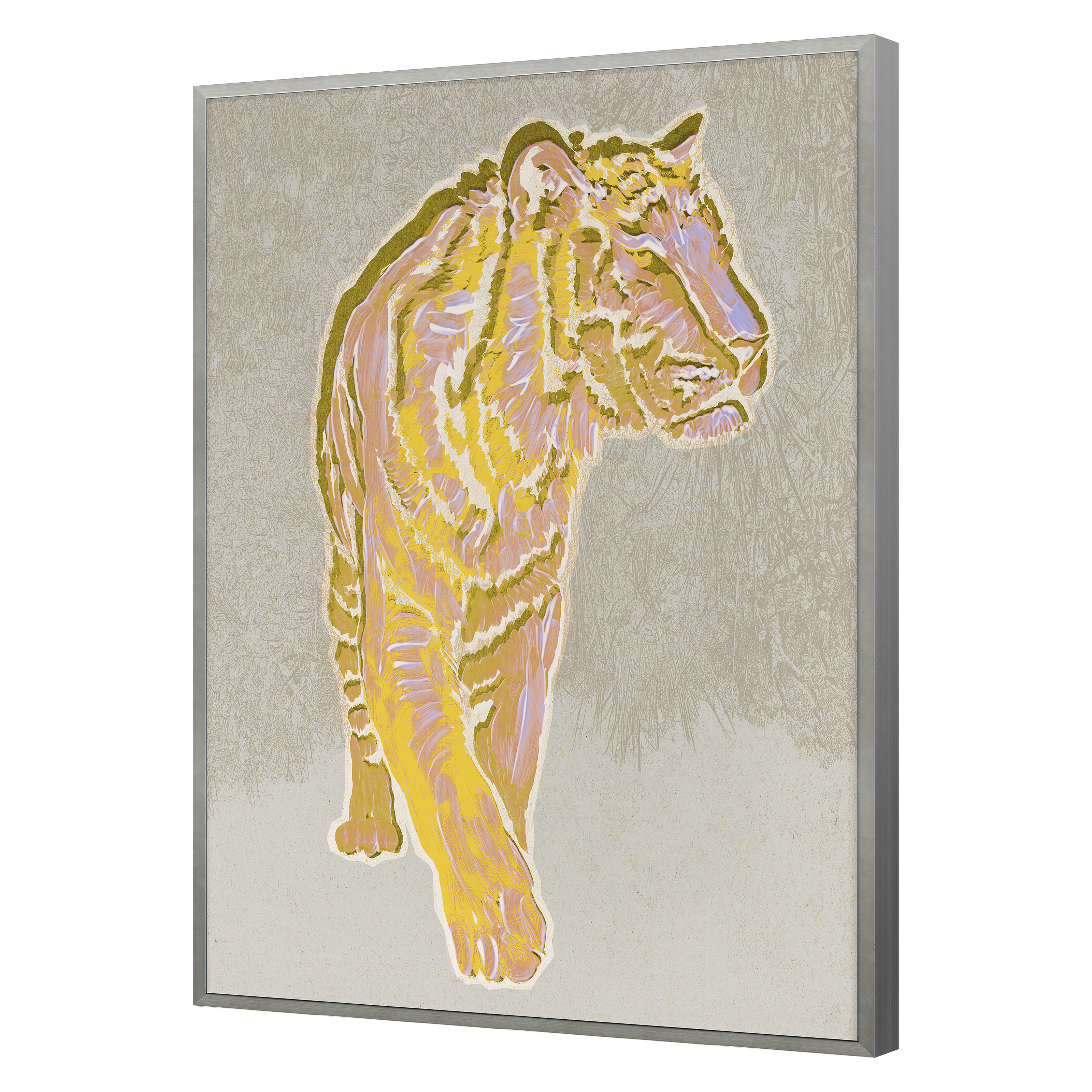 Grand Image Home " Yellow Tiger Pattern " by Todaro, Katie | Wayfair
