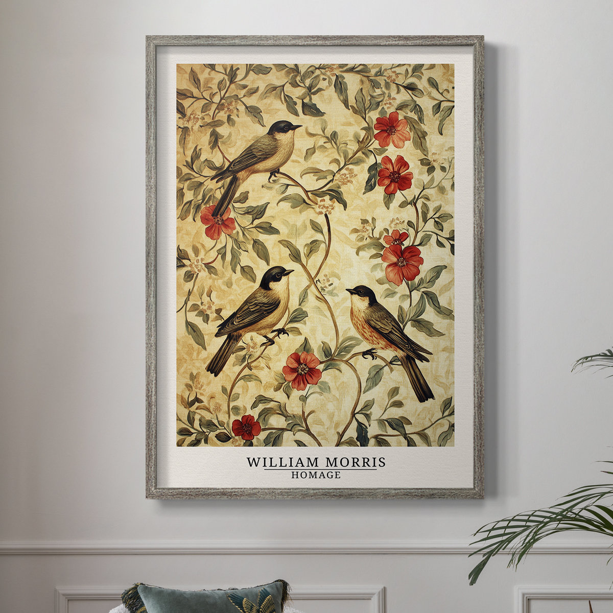 Darby Home Co WM MORRIS Series CVIII Framed Print - Solid Wood | Wayfair