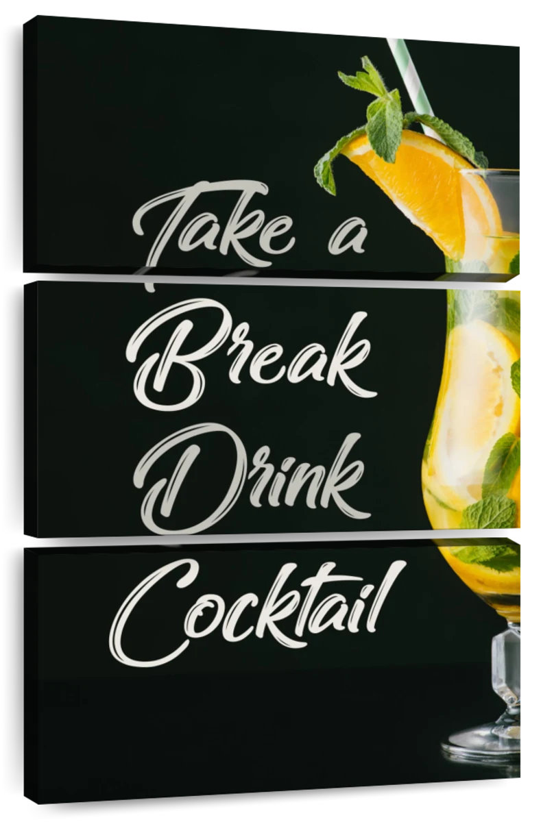 Ebern Designs Tergel Drink Cocktail Typography | Wayfair