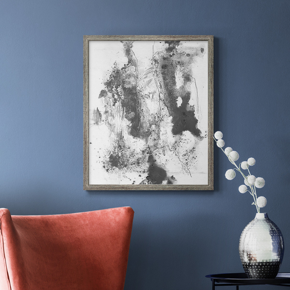 Wrought Studio Graphite Abstract III Premium Framed Canvas - Ready to ...