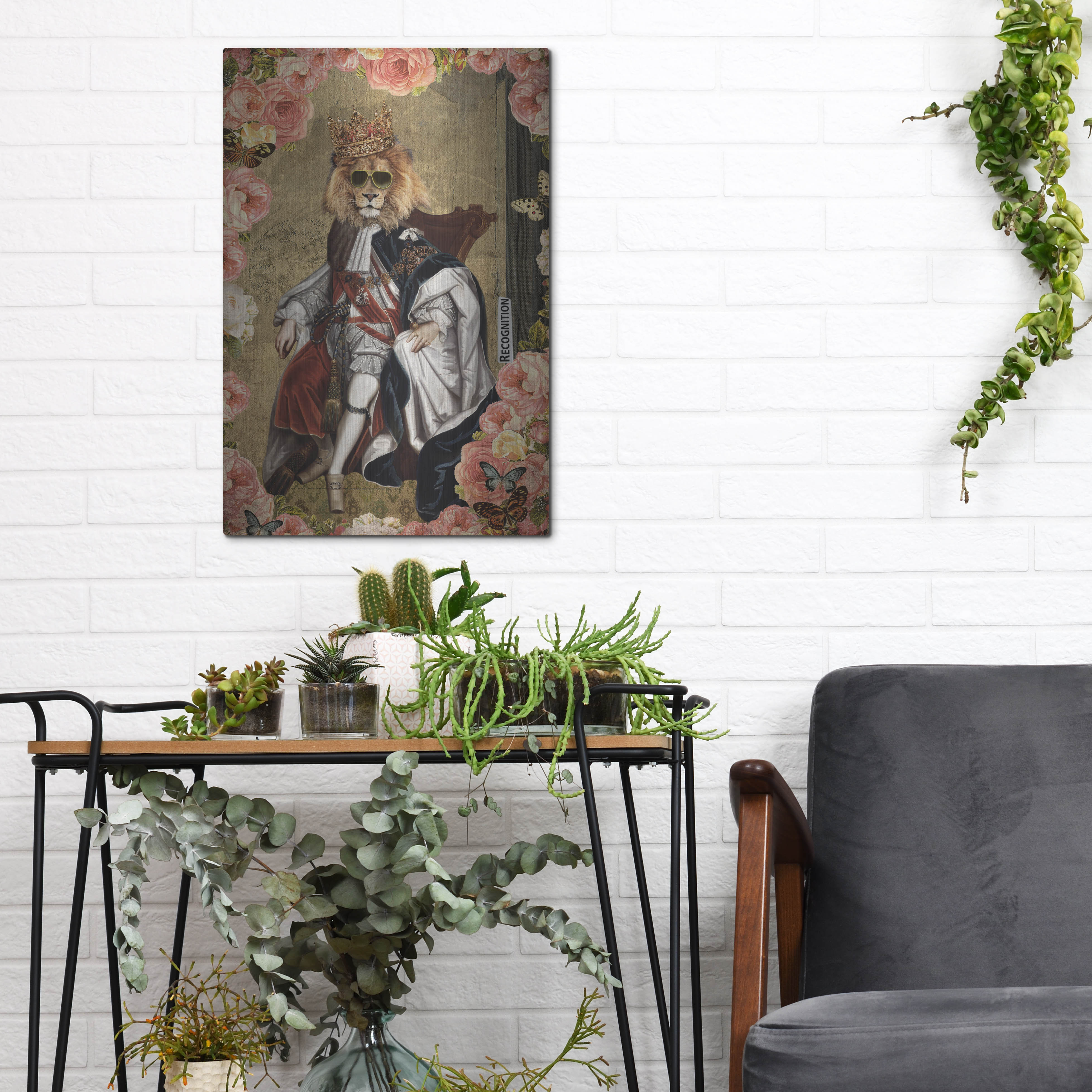 Trinx 'The King' by Elo Marc, Metal Wall Art | Wayfair