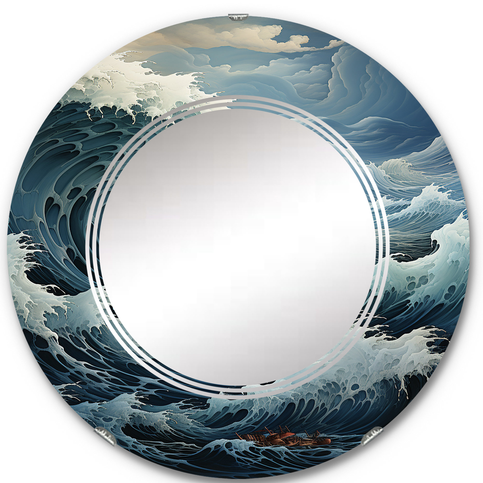 East Urban Home Aubart - Nautical & Beach Wall Mirror Round | Wayfair