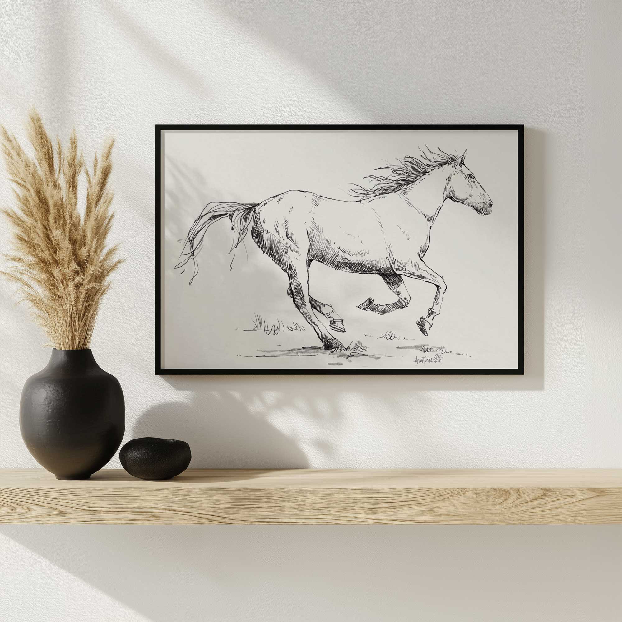 WayArt Gallop Sketch by Anne Tavoletti Art Print - Wayfair Canada
