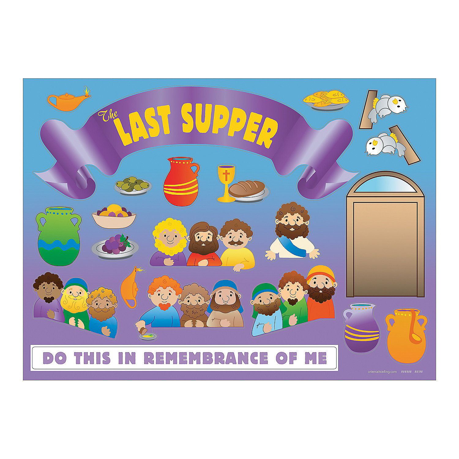 The Holiday Aisle® Azuzena The Last Supper Mini Sticker Scenes ...