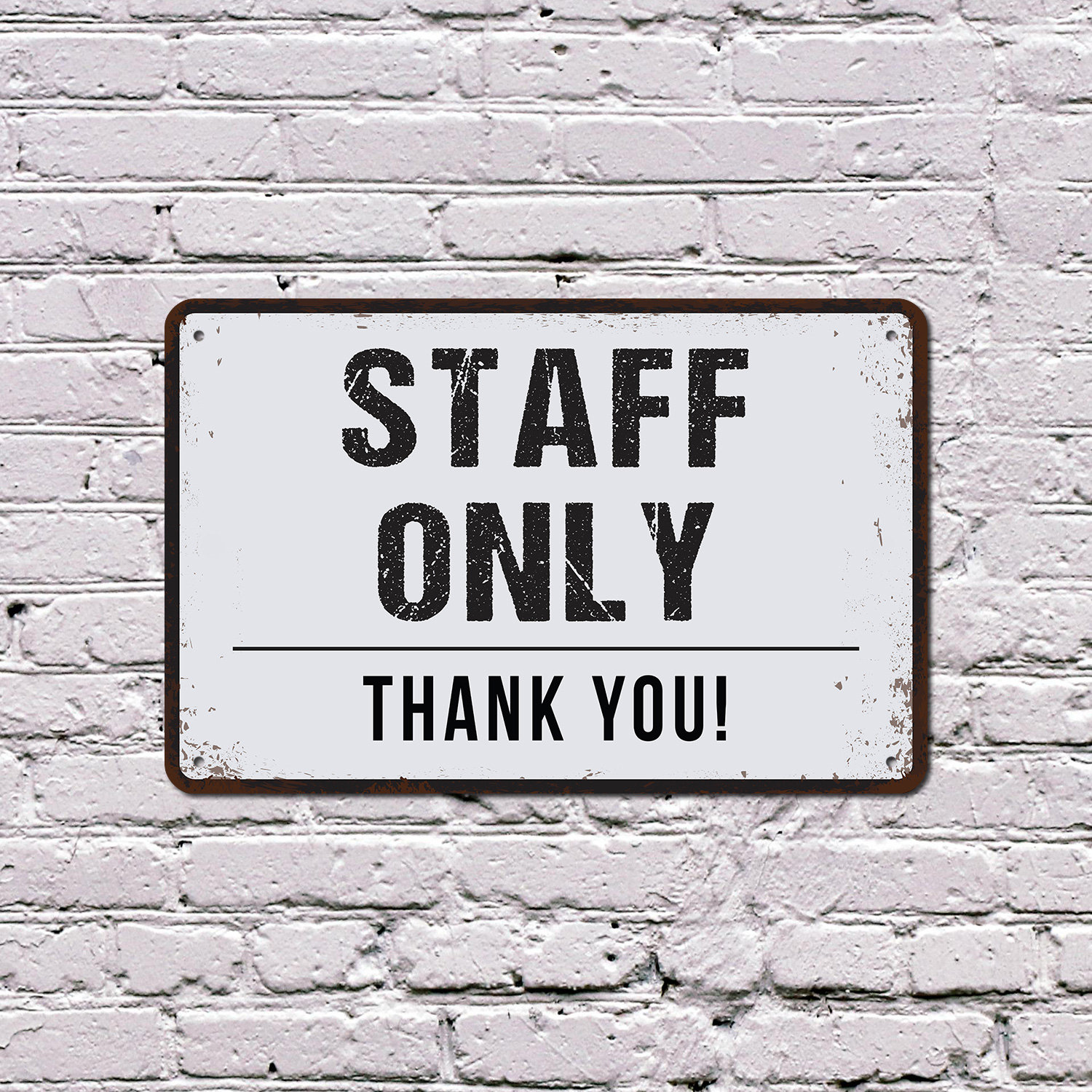 SignMission Staff Only 8 Inch x 12 Inch Plastic Sign - Wayfair Canada