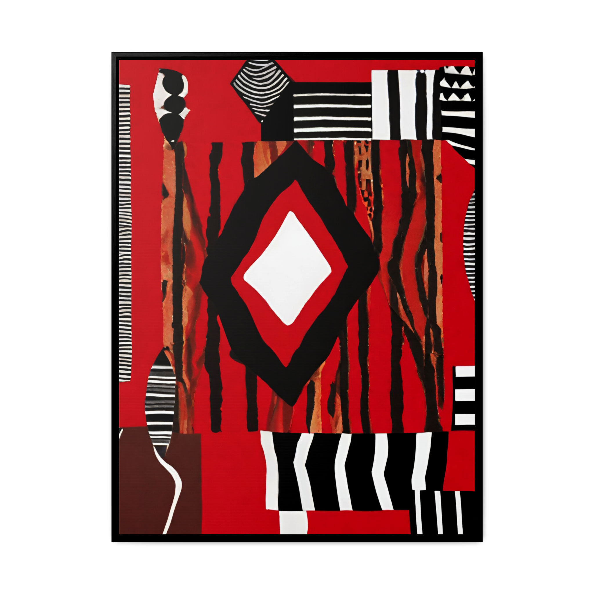 Sabrina Hartel Home LLC Ymna African Art Framed Canvas Print | Wayfair
