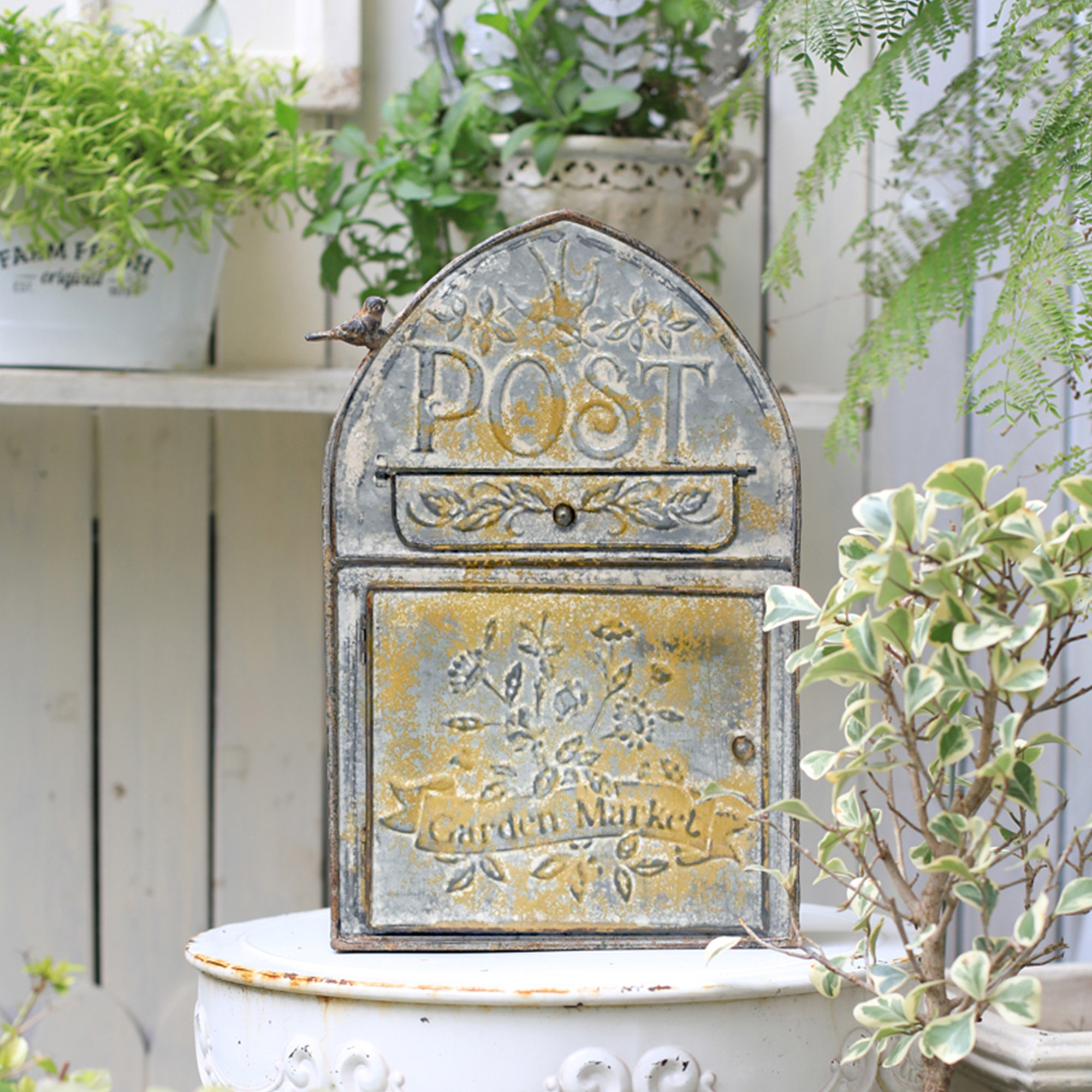 Lily Manor Chaparro Wall Mounted Letter Box,Vintage Post Box Outdoor ...