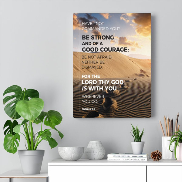 Express Your Love Gifts Scripture Canvas Wherever You Go Joshua 1:9 ...