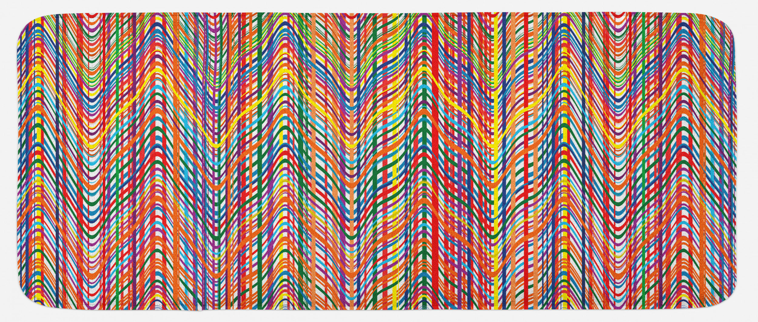 East Urban Home Abstract Kitchen Mat | Wayfair