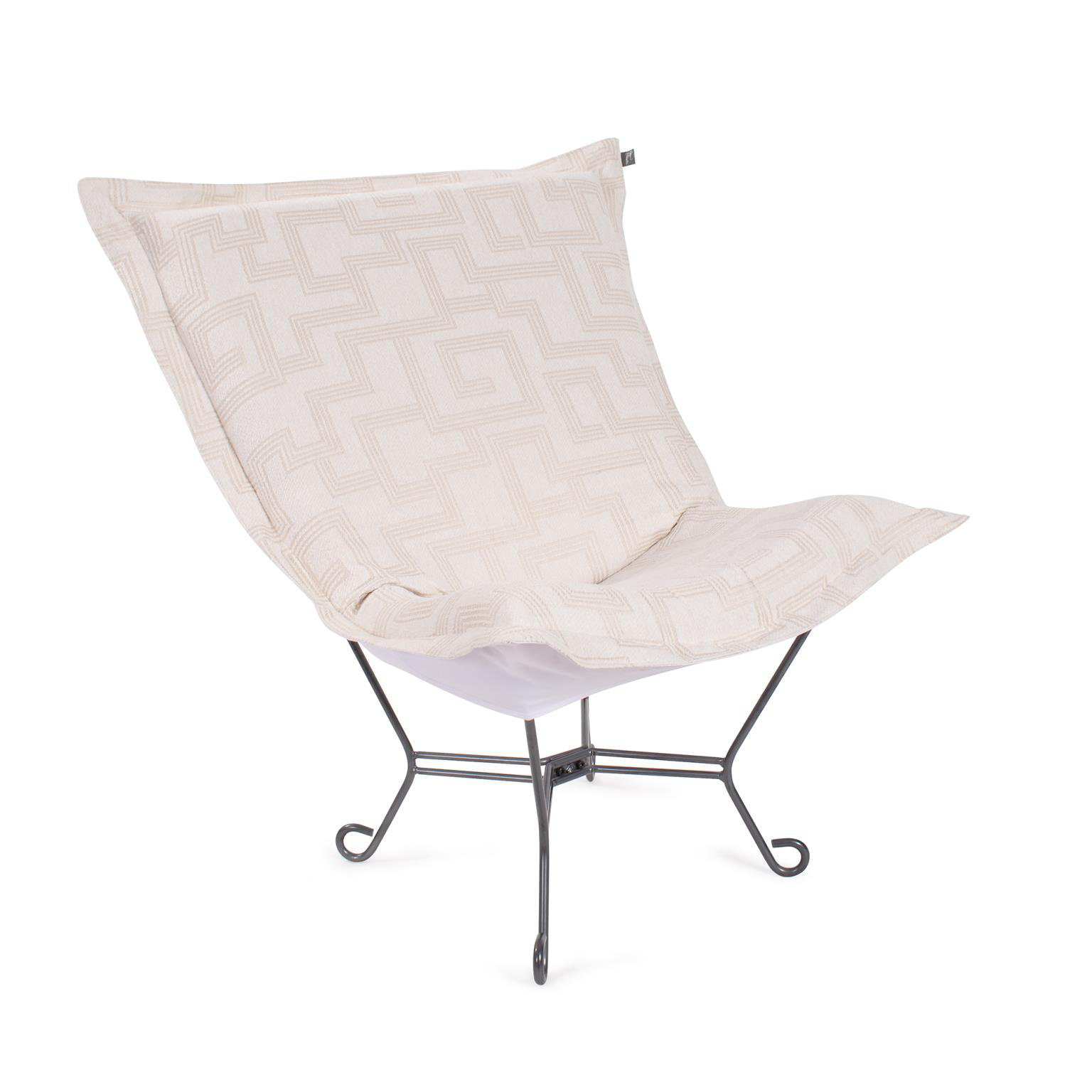 Alwyn Home Saugeries Indoor/Outdoor Puff Scroll Chair Syros | Wayfair