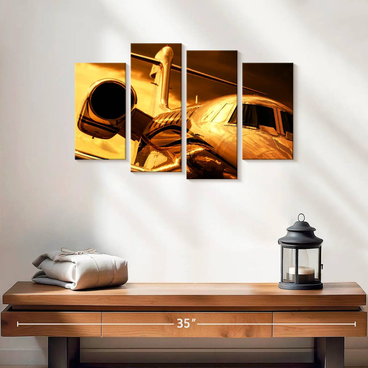 Ebern Designs Gold Aircraft | Wayfair