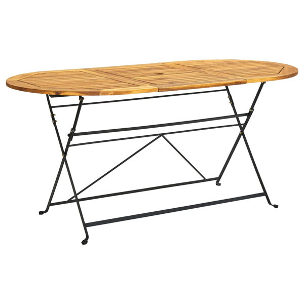 Williston Forge Midfield Folding Wooden Dining Table | Wayfair.co.uk