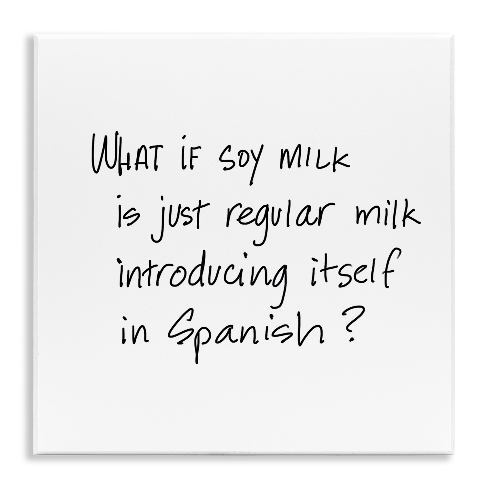 Ebern Designs Soy Milk Wall Plaque Spanish Art, by SD Graphics Studio ...