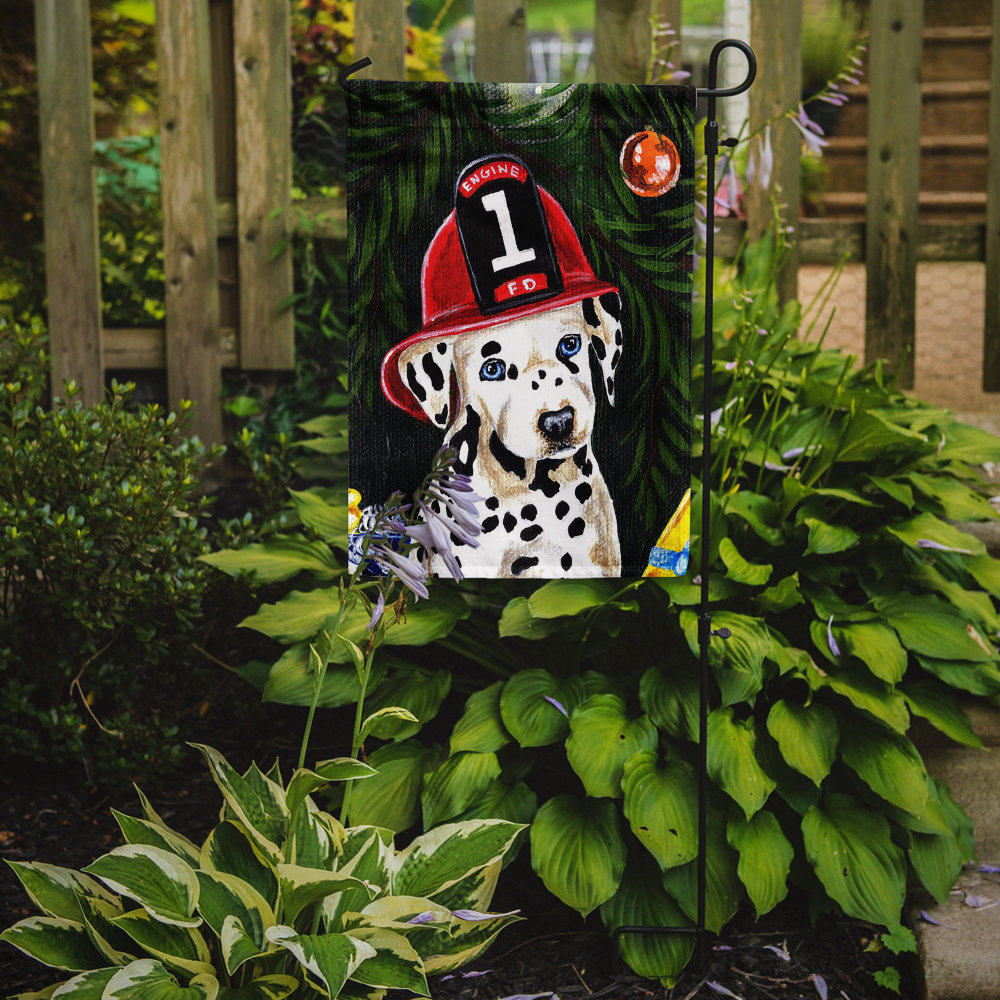 The Holiday Aisle® Algonquin Fire Fighter Christmas Dalmatian 2-Sided ...