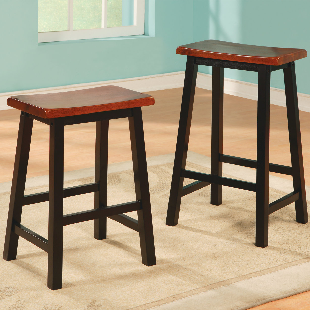 Union Rustic Hooria Solid Wood Stool & Reviews | Wayfair