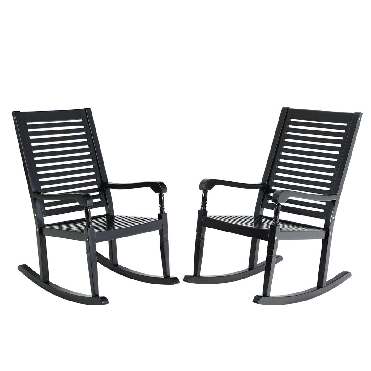 Lark Manor™ Alekper Outdoor Rocking Solid Wood Chair & Reviews | Wayfair