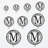 SIGNLEADER Custom Metal Name Sign Garland Floral Modern Wall Sculpture ...