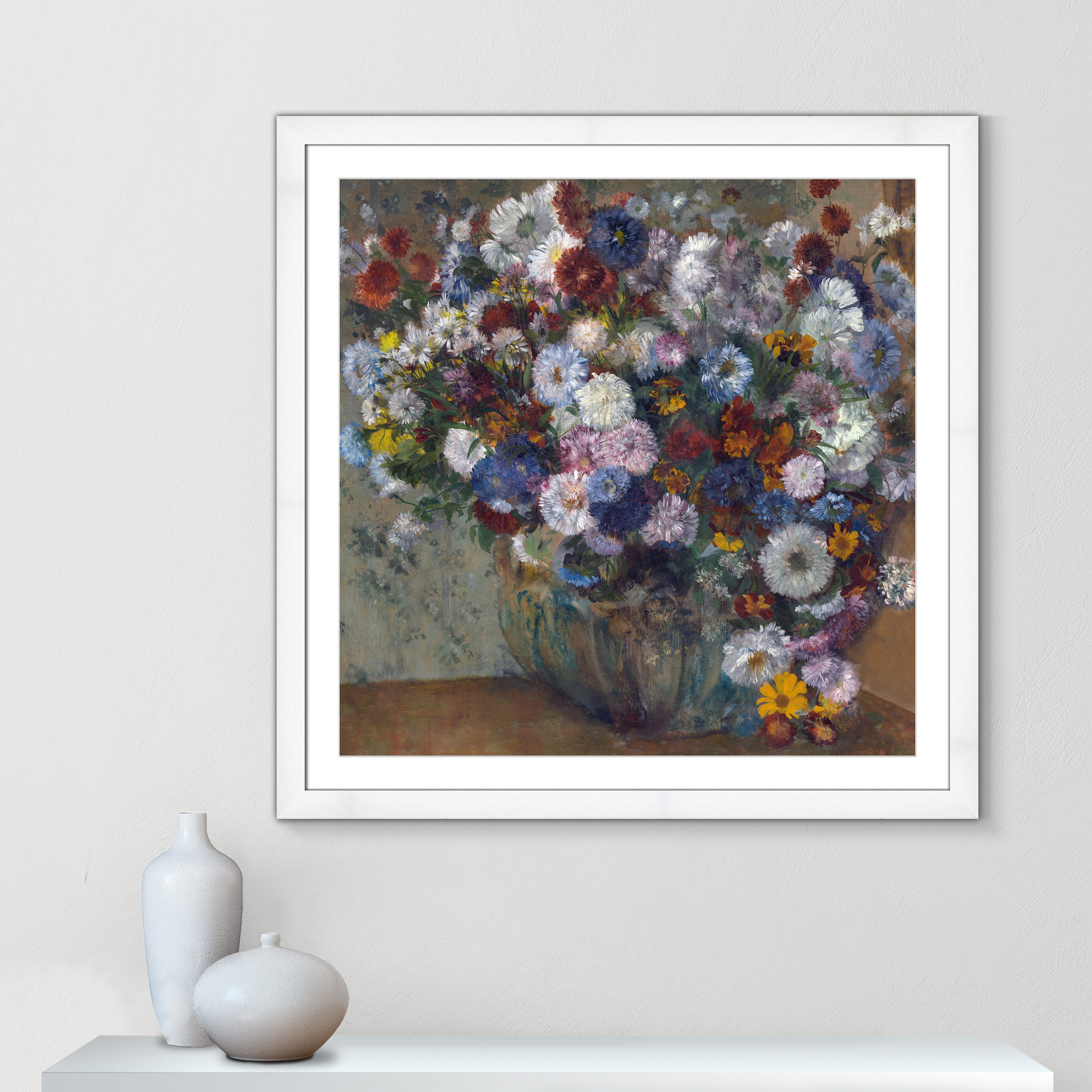 Casa Fine Arts A Vase of Flowers Print by Edgar Degas | Wayfair