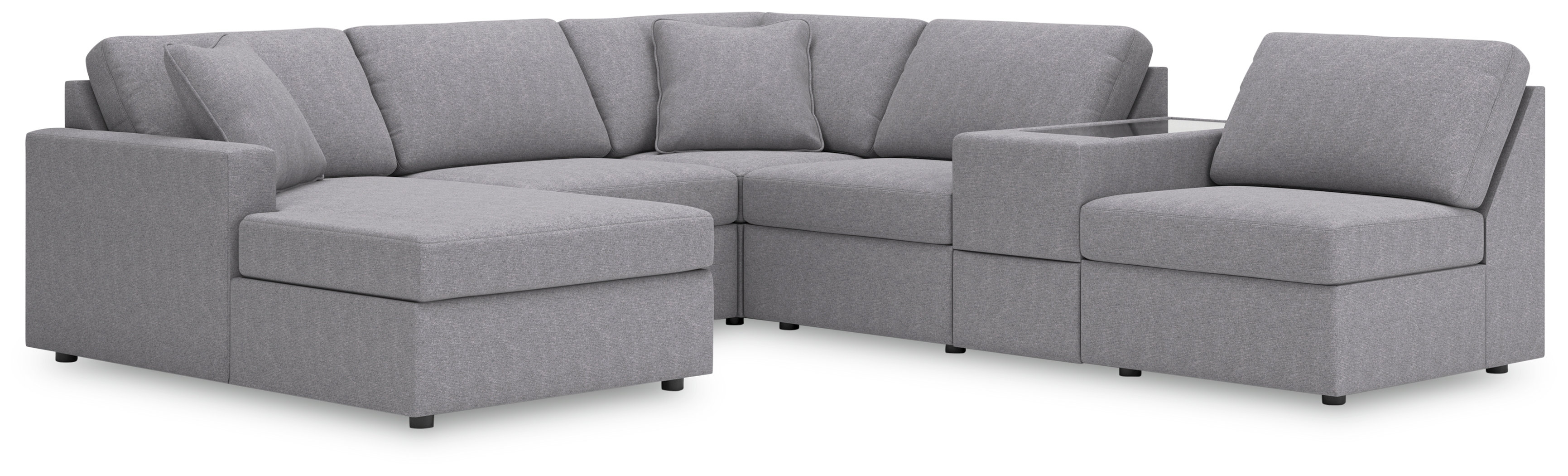 Hokku Designs Modmax 6-Piece Sectional with Chaise | Wayfair