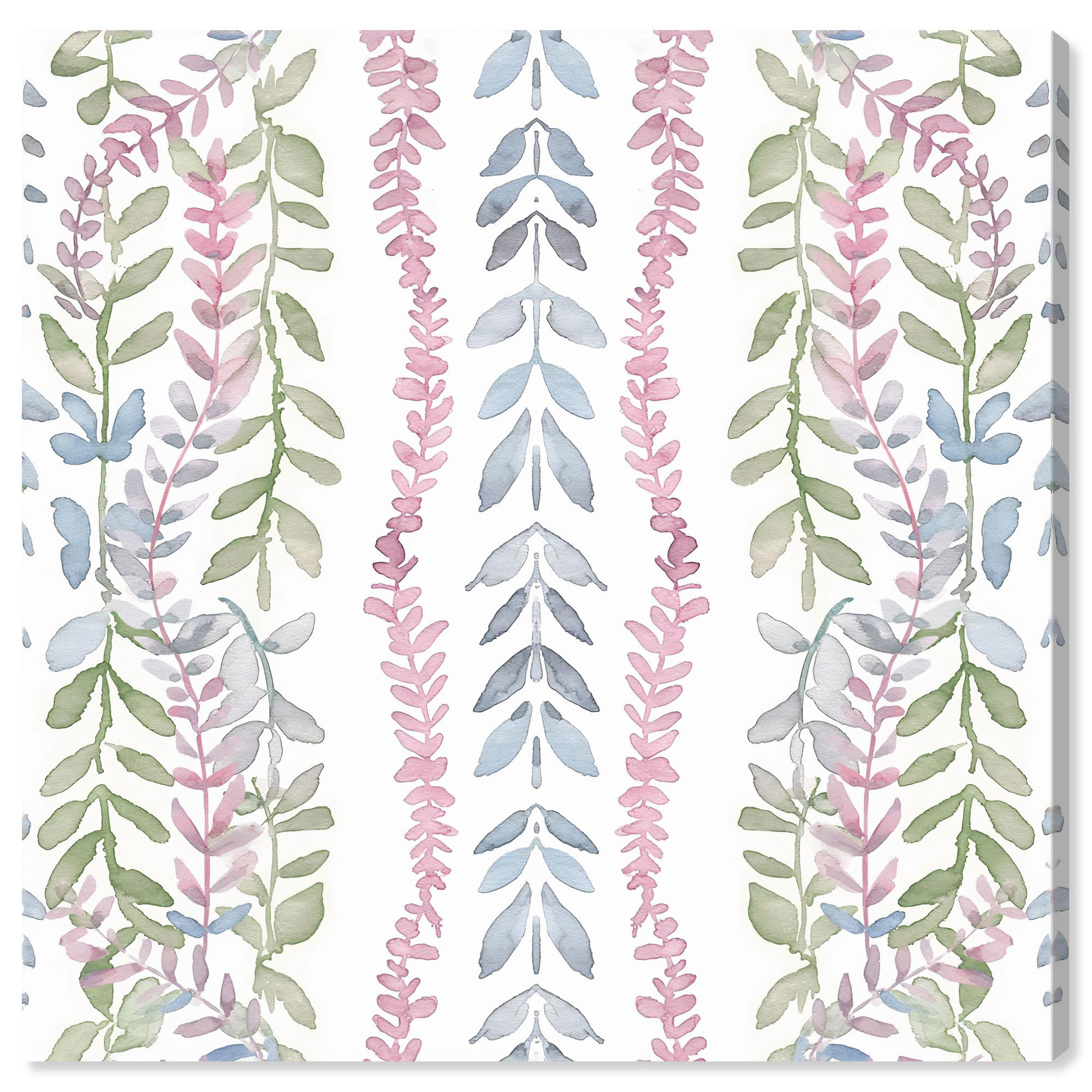 Everly Quinn Pink Leaf Serenade Canvas Folk Art Prints by Everly Quinn ...